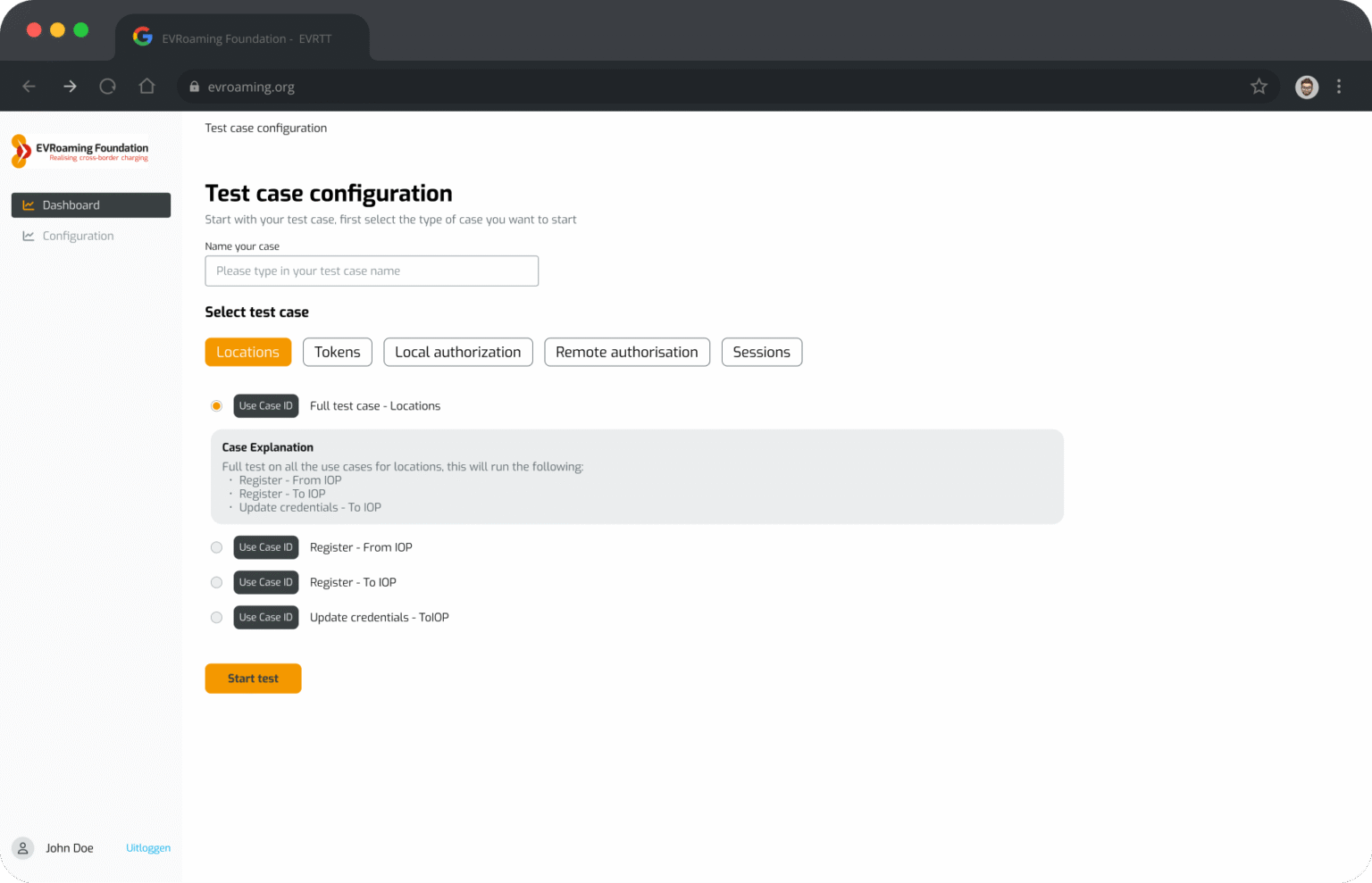 OCPI® Test tool – OCPI