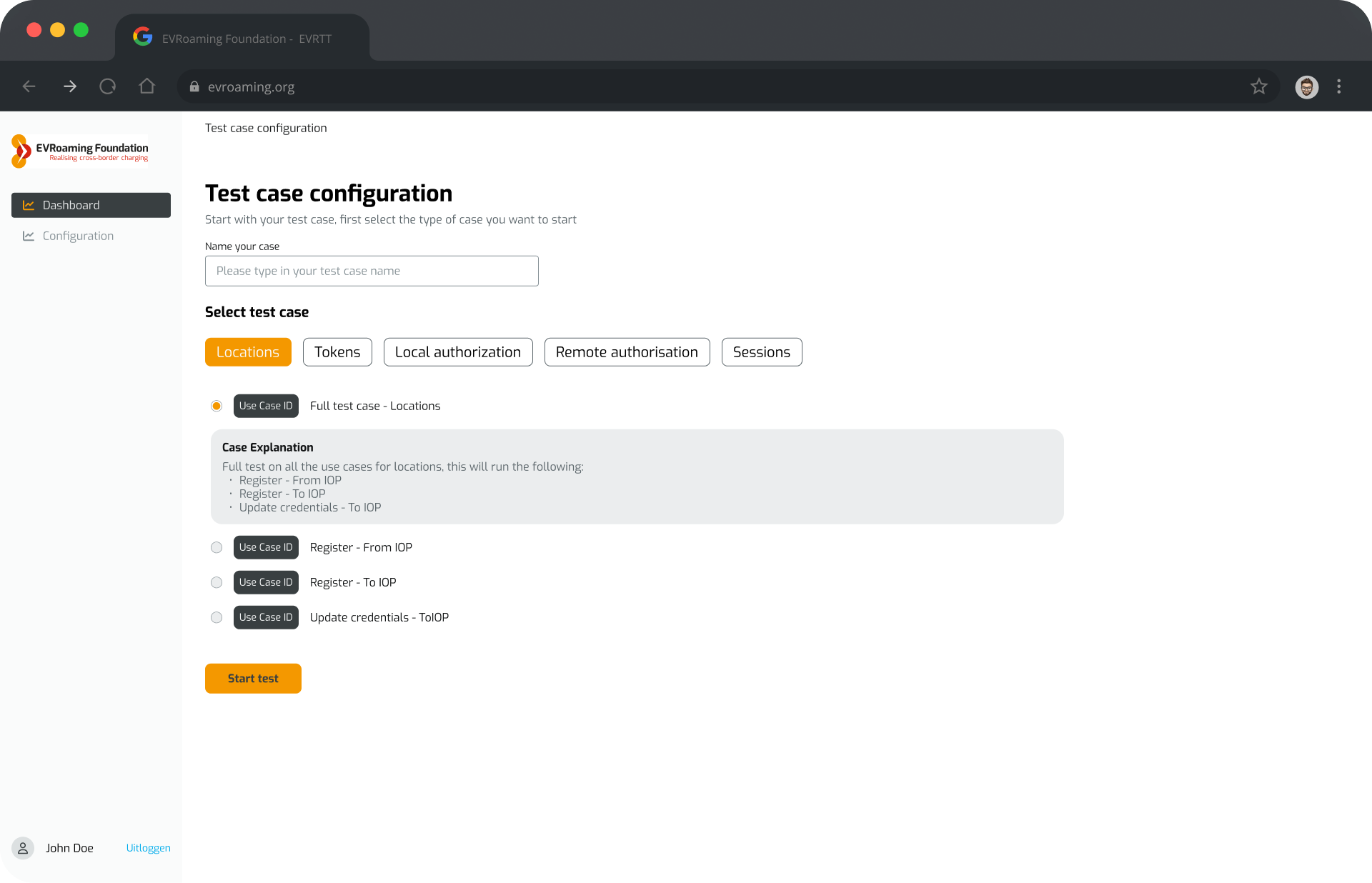 OCPI® Test tool – OCPI